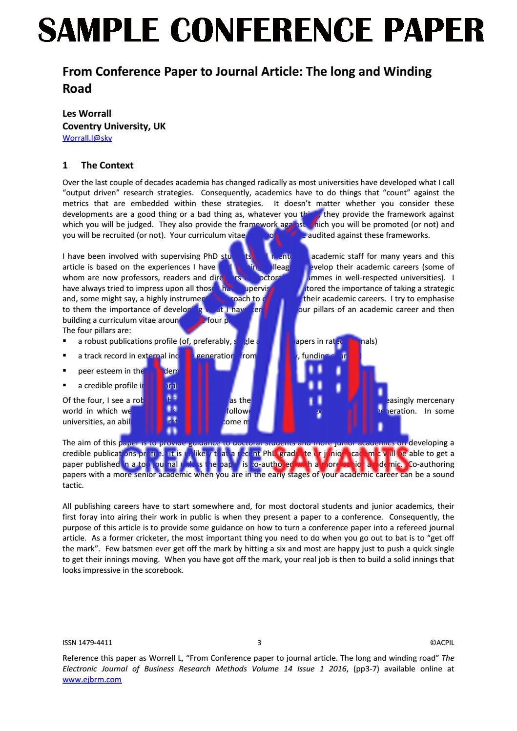 The DO s And DONT s Of Writing An Engaging Conference Paper January 2023